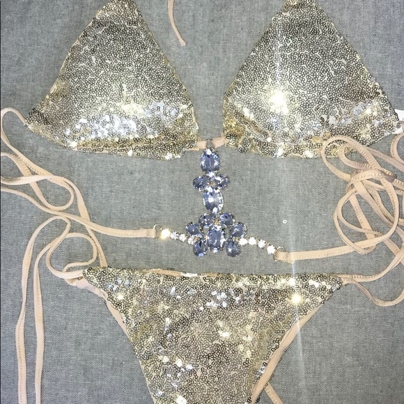 Swim | Sequin And Rhinestone Accent Bikini | Poshmark